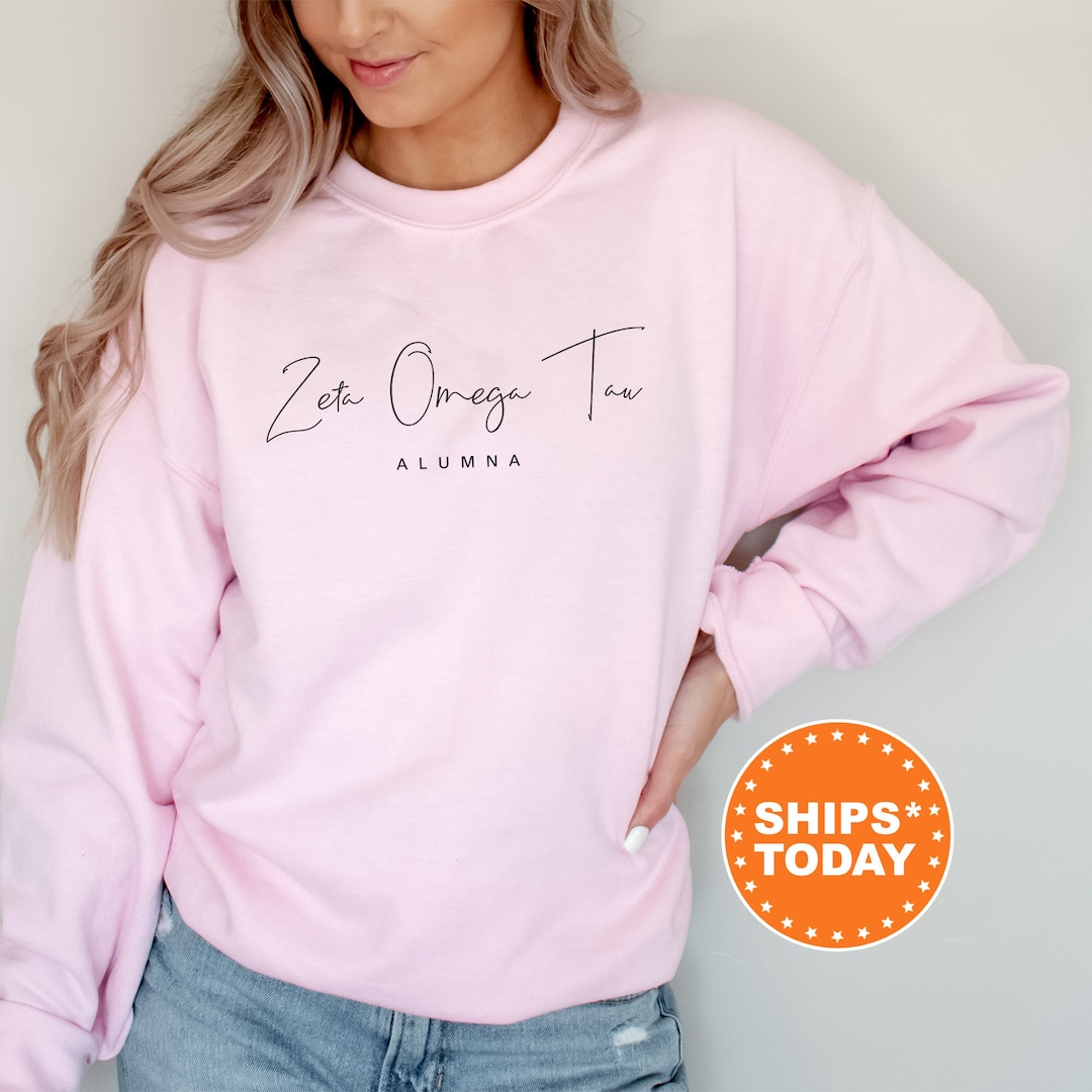 Zeta Omega Tau Alumna Sorority Sweatshirt Zeta Omega Tau Crewneck ...