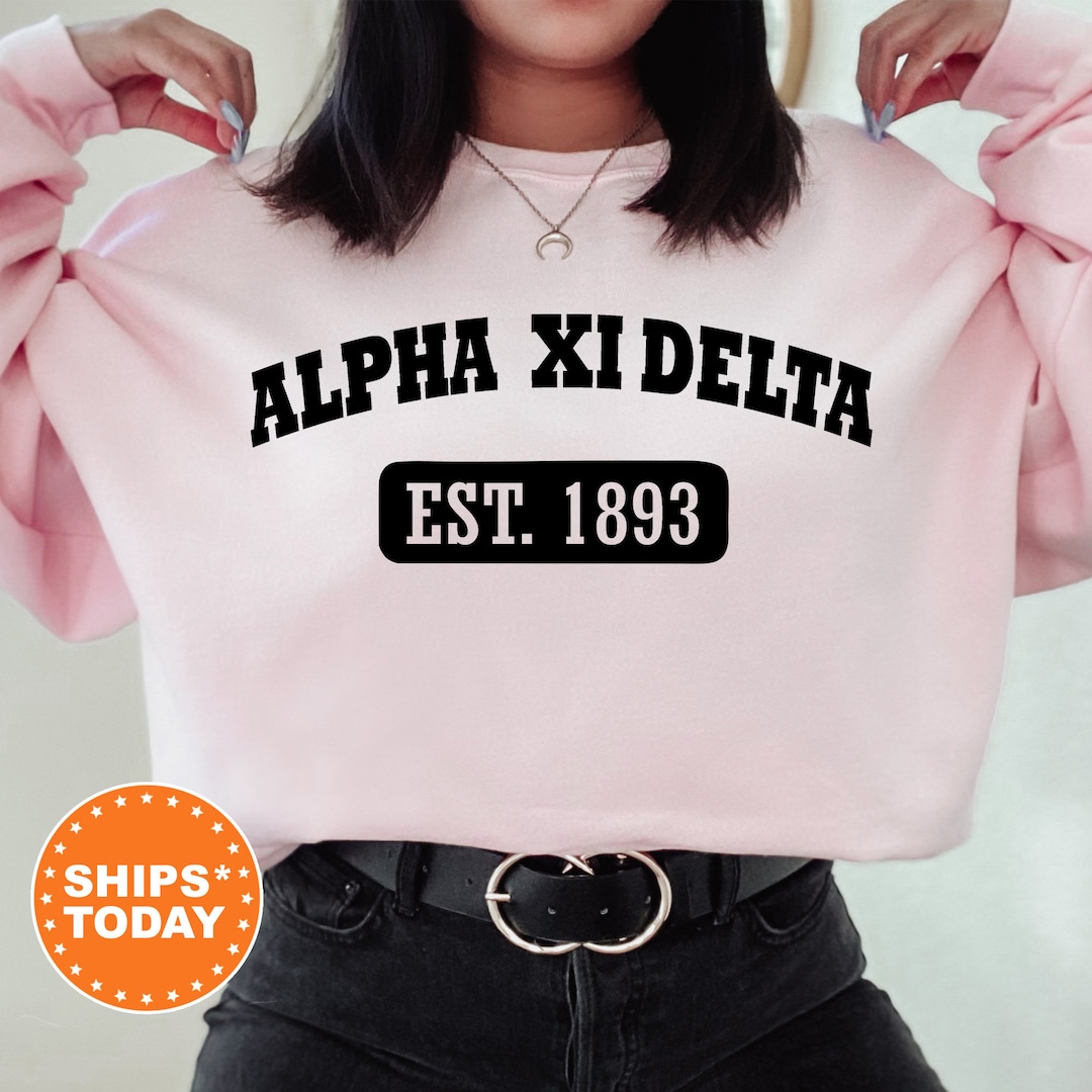 Alpha Xi Delta Athletic Year Sorority Sweatshirt AXID Greek Apparel ...