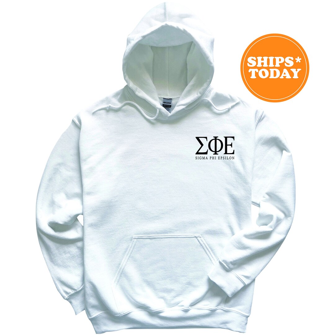 Sigma Phi Epsilon Bonded Letters Fraternity Sweatshirt Sigep - Etsy
