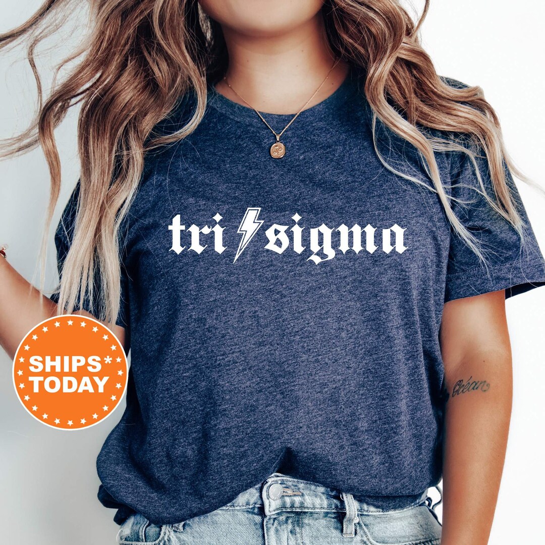 Sigma Sigma Sigma Flash Sorority T-shirt Tri Sigma Comfort Colors Shirt ...