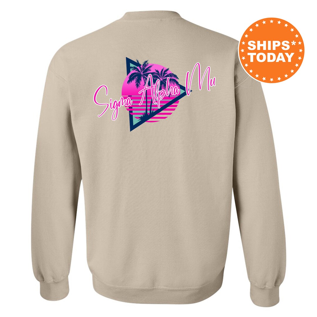 Sigma Alpha Mu Bright Nights Fraternity Sweatshirt Sammy - Etsy