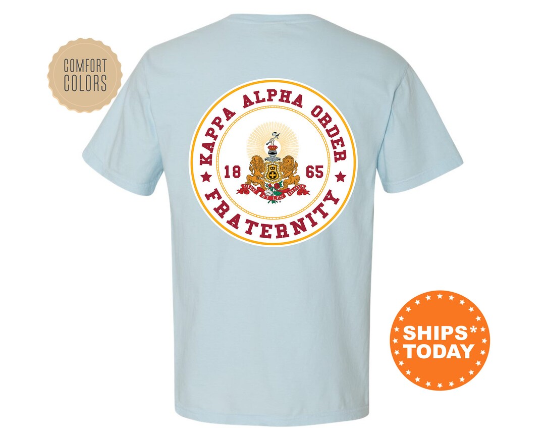 Kappa Alpha Order Proud Crests Comfort Colors Fraternity - Etsy