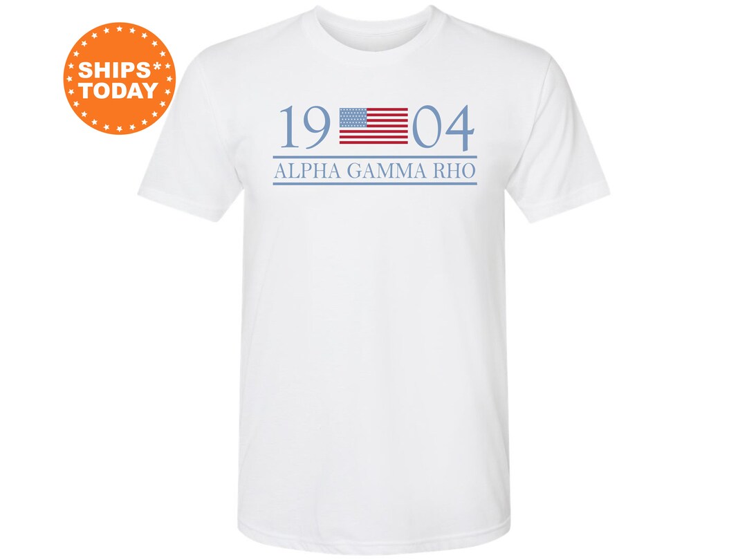 Alpha Gamma Rho Flag Year Fraternity T-shirt AGR Fraternity - Etsy