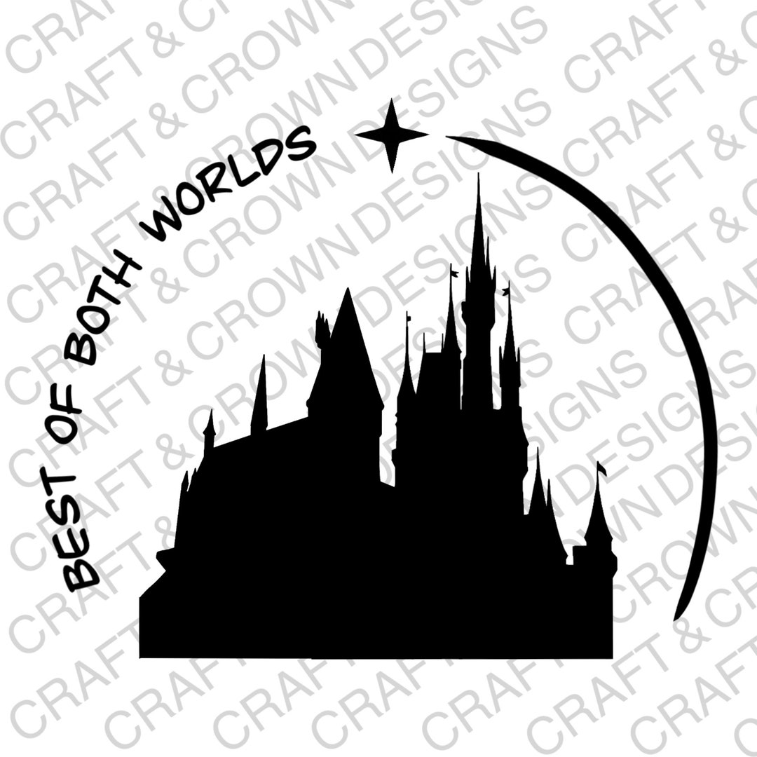 Best of Both Worlds Theme Park SVG Design Bundle - Etsy