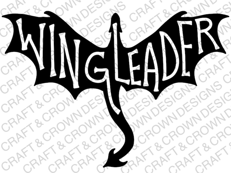 Wing Leader Manon Throne of Glass Fourth Wing SVG Design Bundle - Etsy