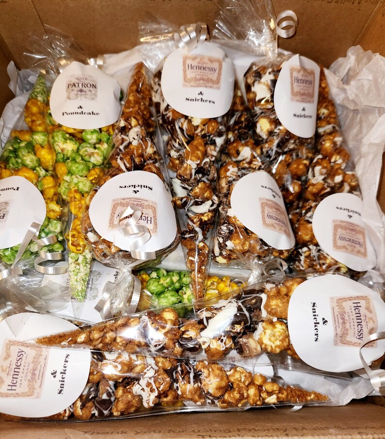 Liquor Infused Caramel Popcorn Bulk Bag, Custom Flavors - Etsy
