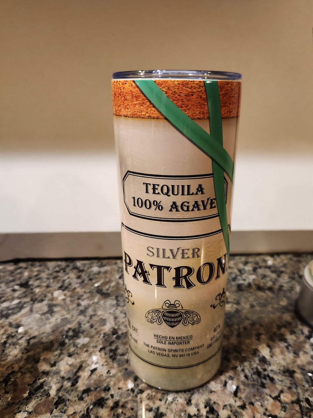 Patron Tumbler 20oz With Straw, Gift Box and Gift Message - Etsy