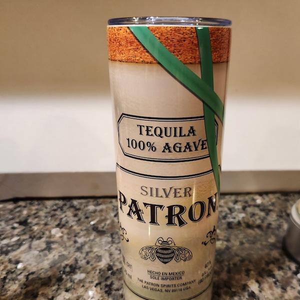Patron Cups With Straws - Etsy
