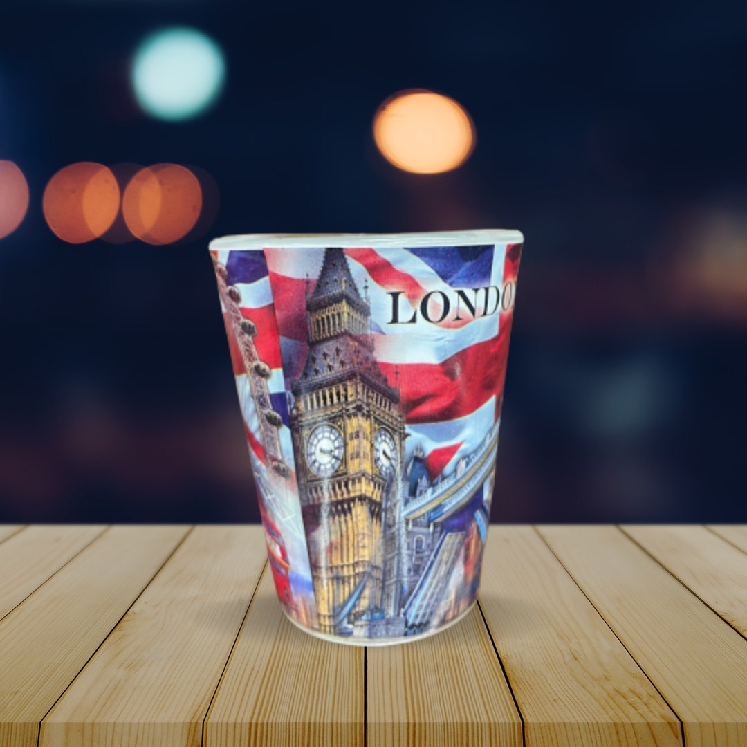 London Landmarks Union Jack Shot Glass LIMITED EDITION London Souvenir ...
