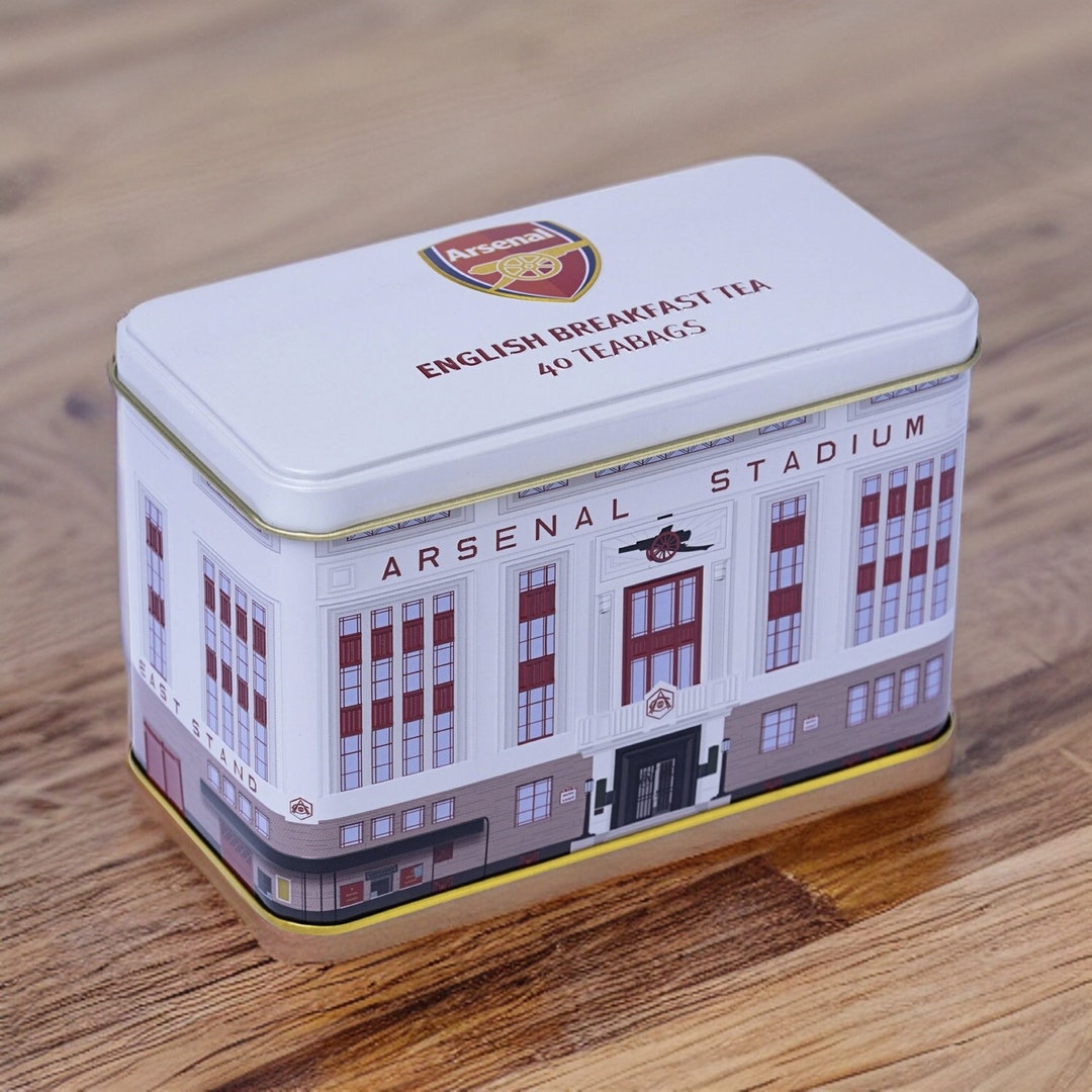 Arsenal Stadium Official Arsenal Highbury Tea Tin 40 English Breakfast ...