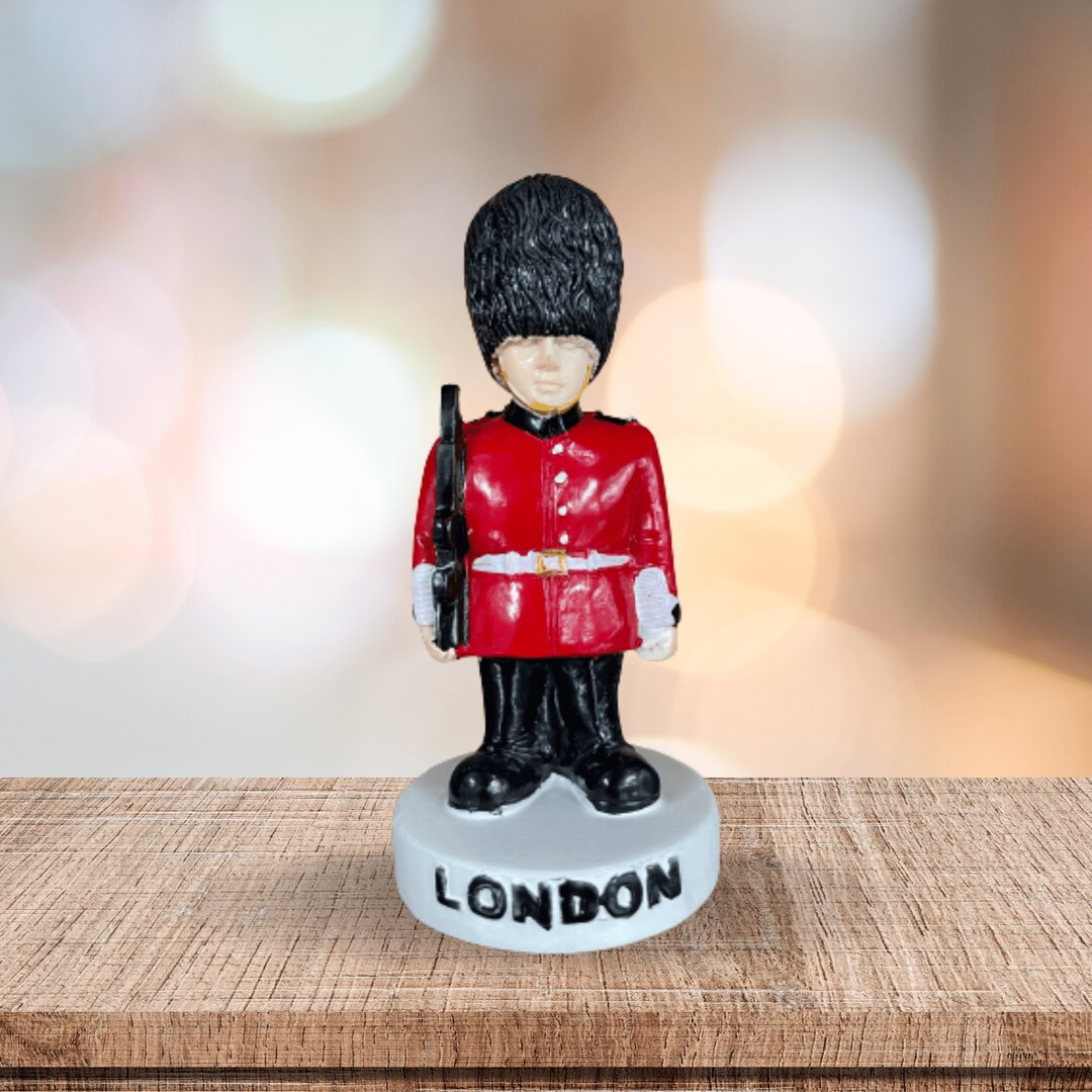 Queen Royal Guard Figurine Model on Base London Souvenir - Etsy