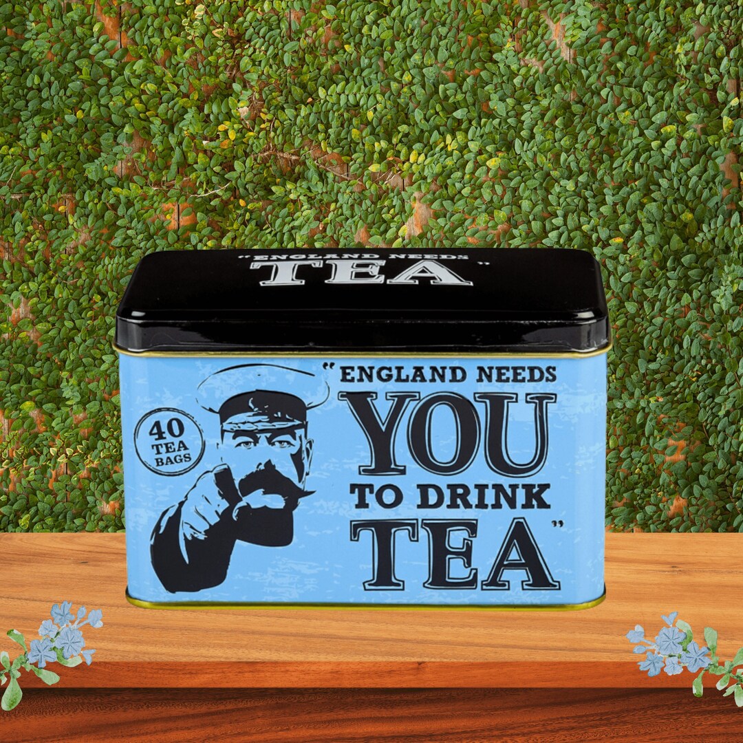 England Needs You Tea Caddy Tin 40 English Teabags Souvenir Memorabilia ...