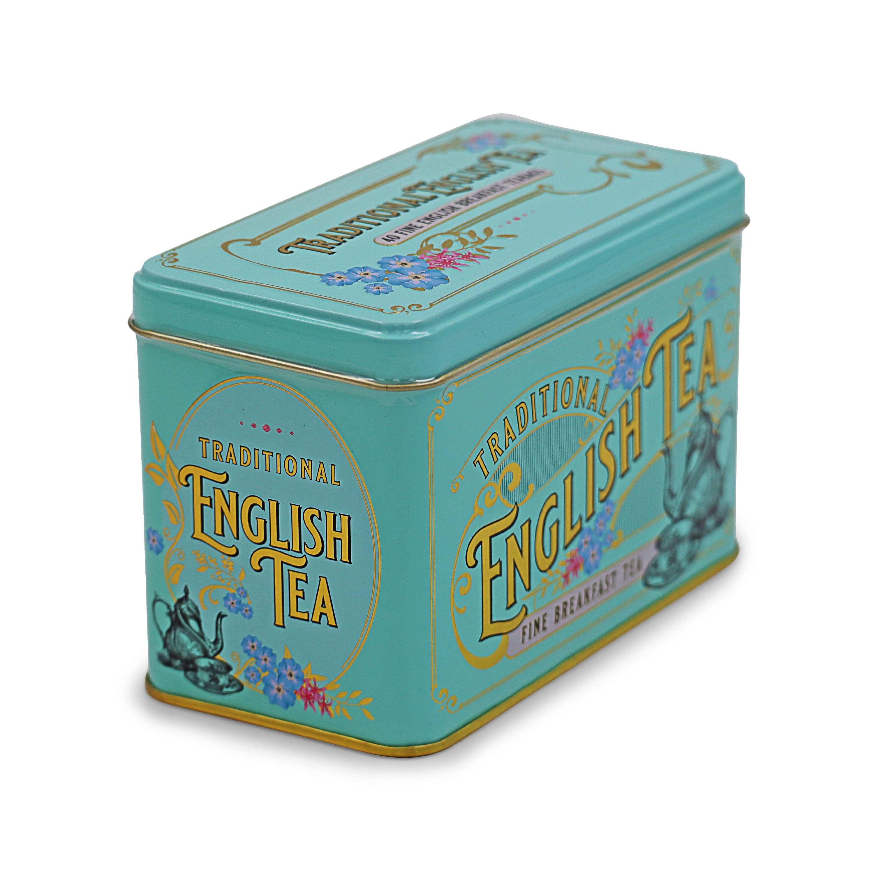 Vintage Victorian English Tea Caddy Tin 40 English Teabags Souvenir ...