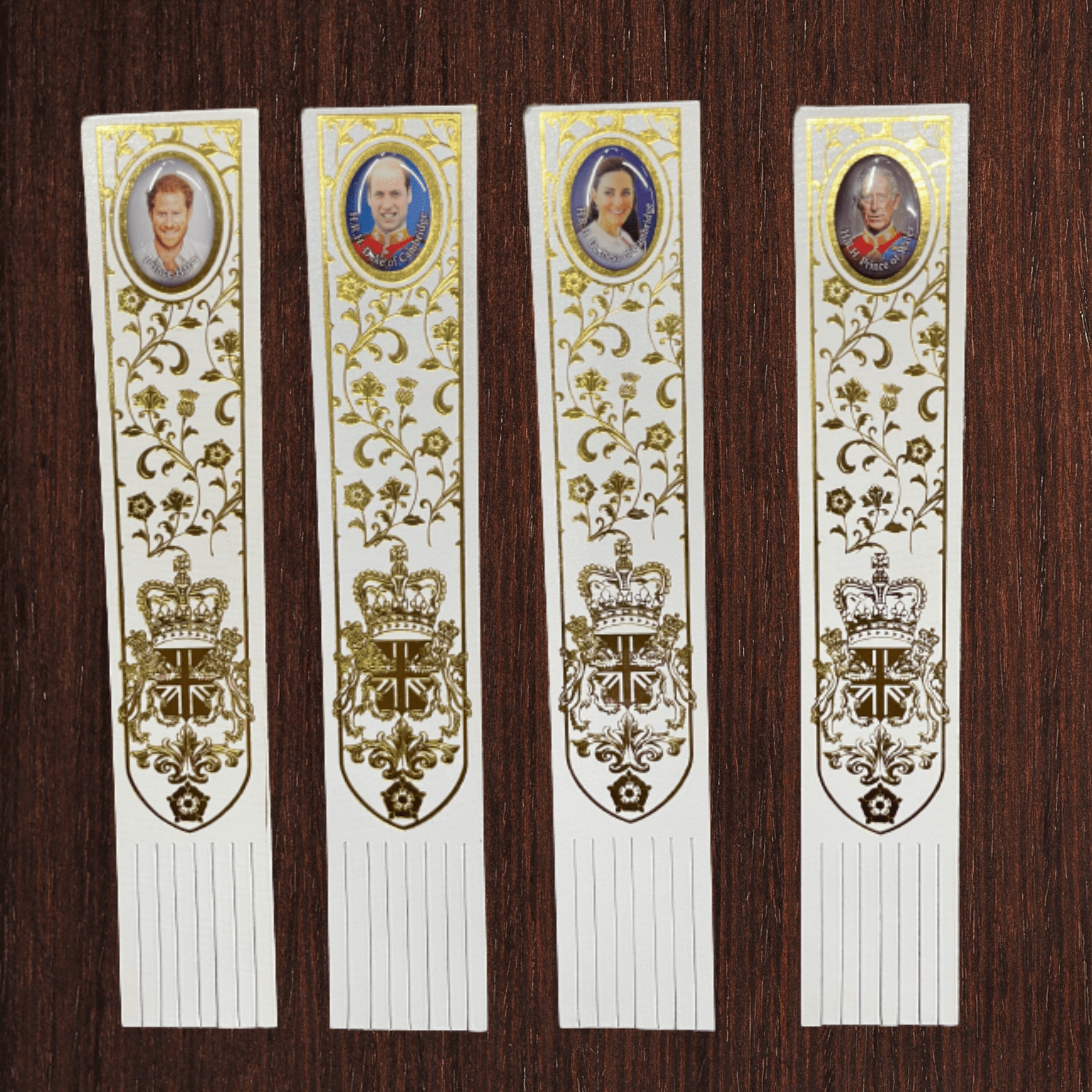 Royal Family Leather Bookmark King Charles, Prince Harry, Prince ...
