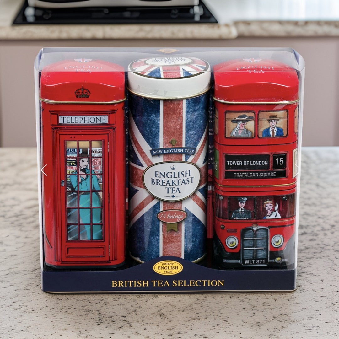 Best of British Tall Tea Tin Collection Gift Pack 42 English Teabags ...