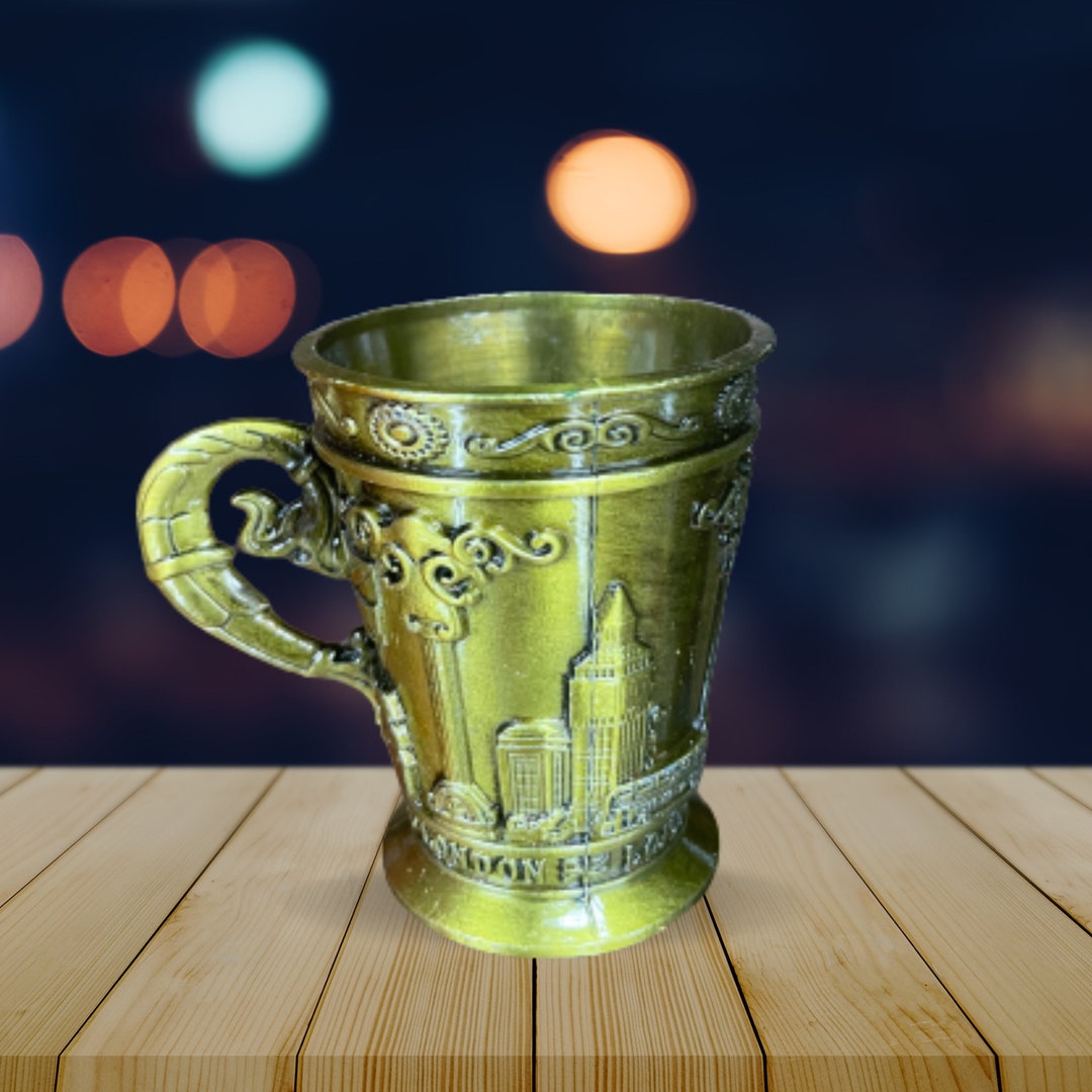 London Landmarks Engraved Brass Handle Shot Glass Mini Cup - Etsy