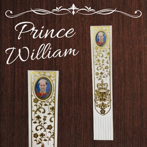 Royal Family Leather Bookmark King Charles, Prince Harry, Prince ...