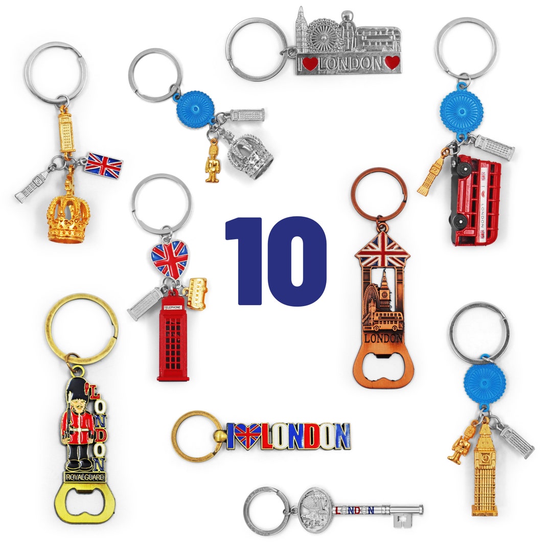 10 X Quality Premium London Key Rings London Souvenir Keychains ...