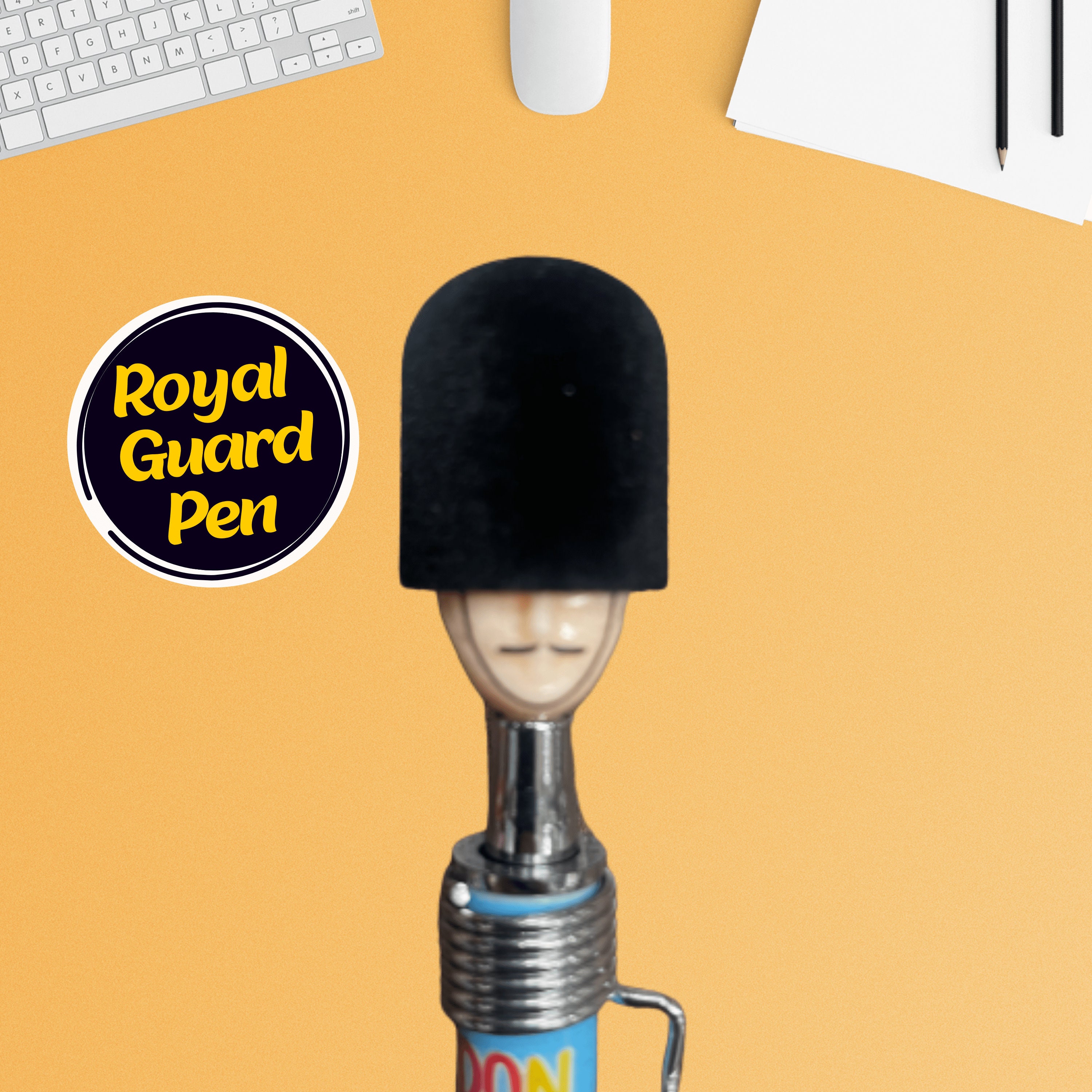 Royal Guard Pen Gift Kings Guards Bearskin Hat Blue - Etsy