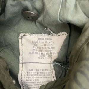 Vintage US Military M-65 Cold Weather Field Jacket Small Regular - Etsy