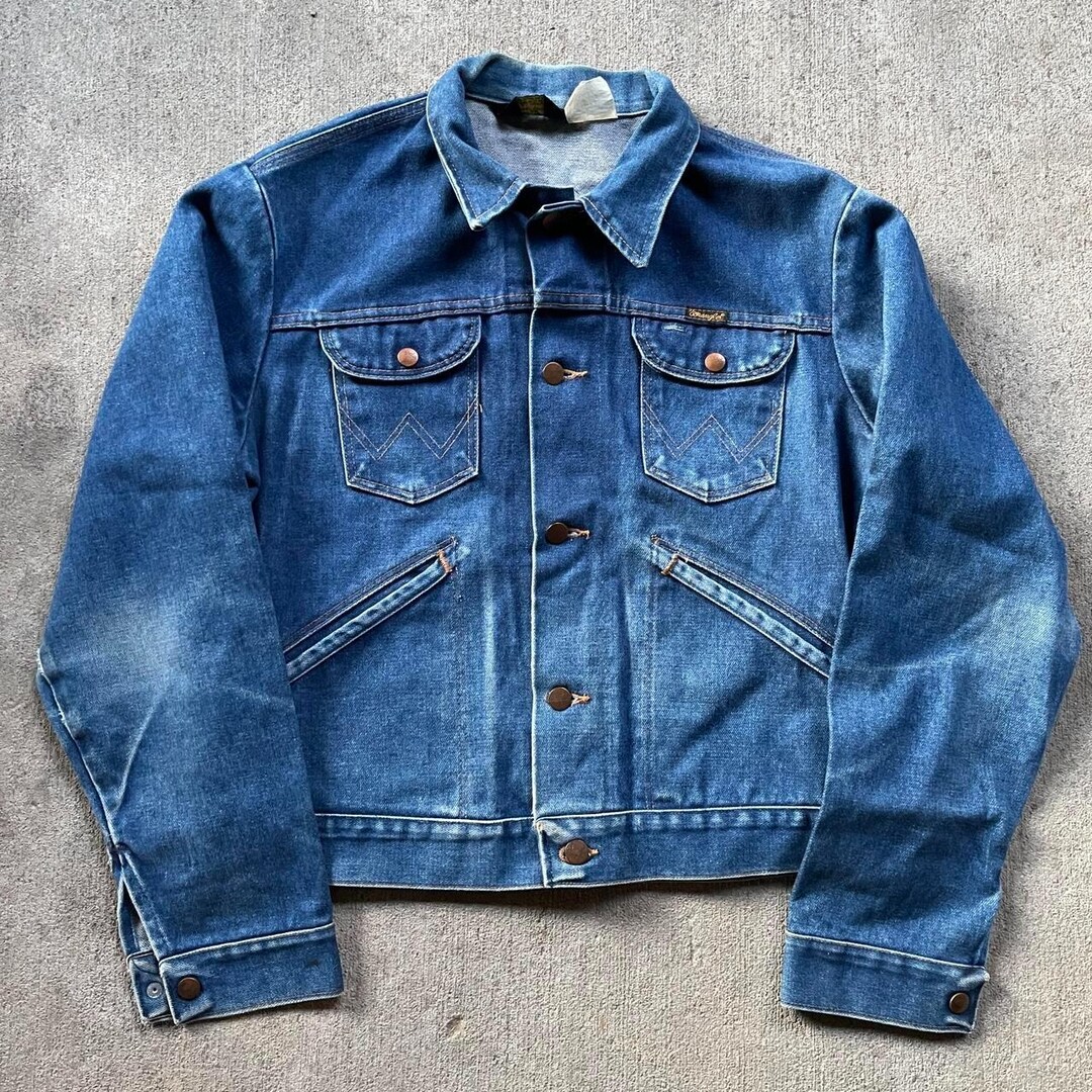 Vintage Wranglers Denim Trucker Jacket - Etsy