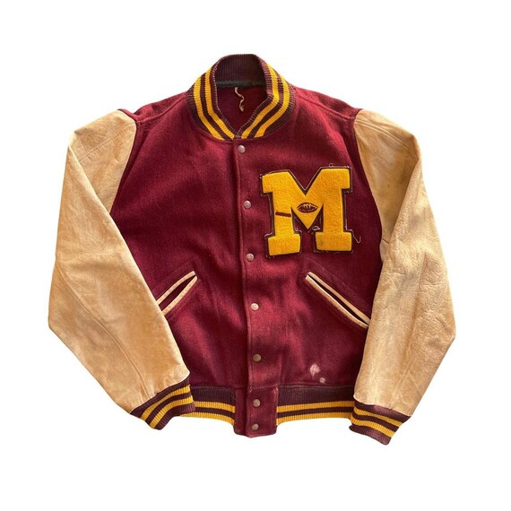 1950s High School Varsity Letterman Jacket - Gem