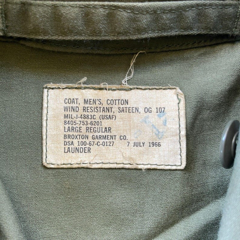 Vintage US Military USAF Field Jacket W Patch & Photo - Etsy