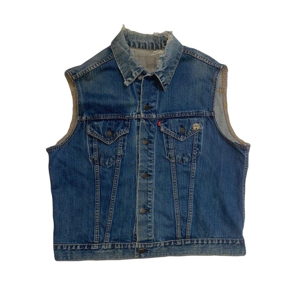 Cut off Jean Jacket - Etsy