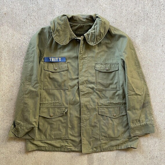 Vintage US Military USAF Field Jacket W Patch & Photo - Gem