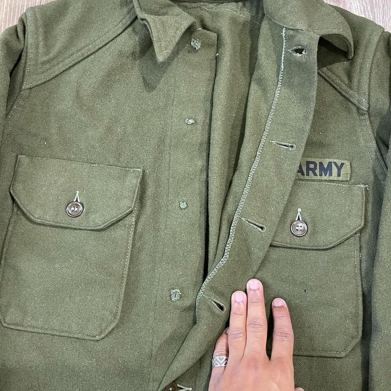 Vintage 1960s 1970s OG-107 US Military Wool Button up Field Shirt - Etsy