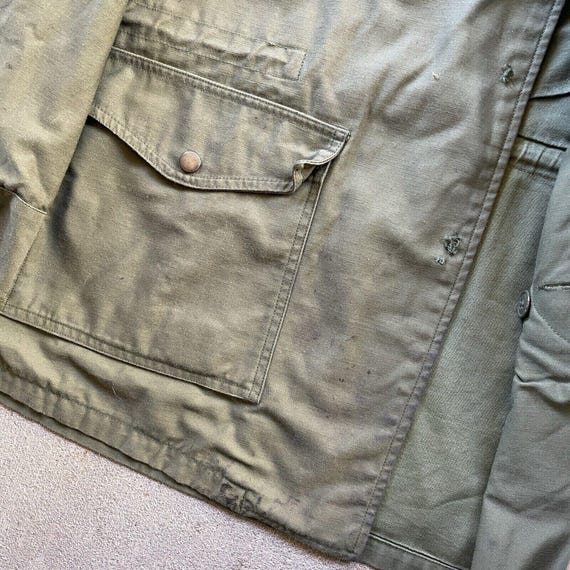 Vintage US Military USAF Field Jacket W Patch & Photo - Gem