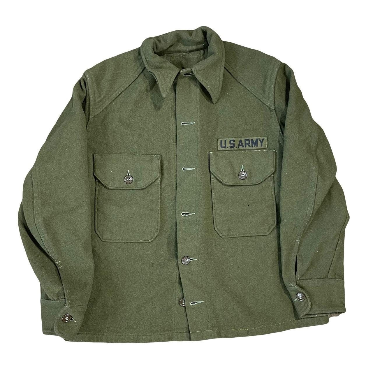 Vintage 1960s 1970s OG-107 US Military Wool Button up Field Shirt - Etsy
