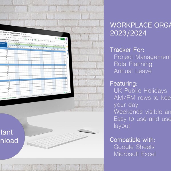 Annual Leave Tracker Excel - Etsy