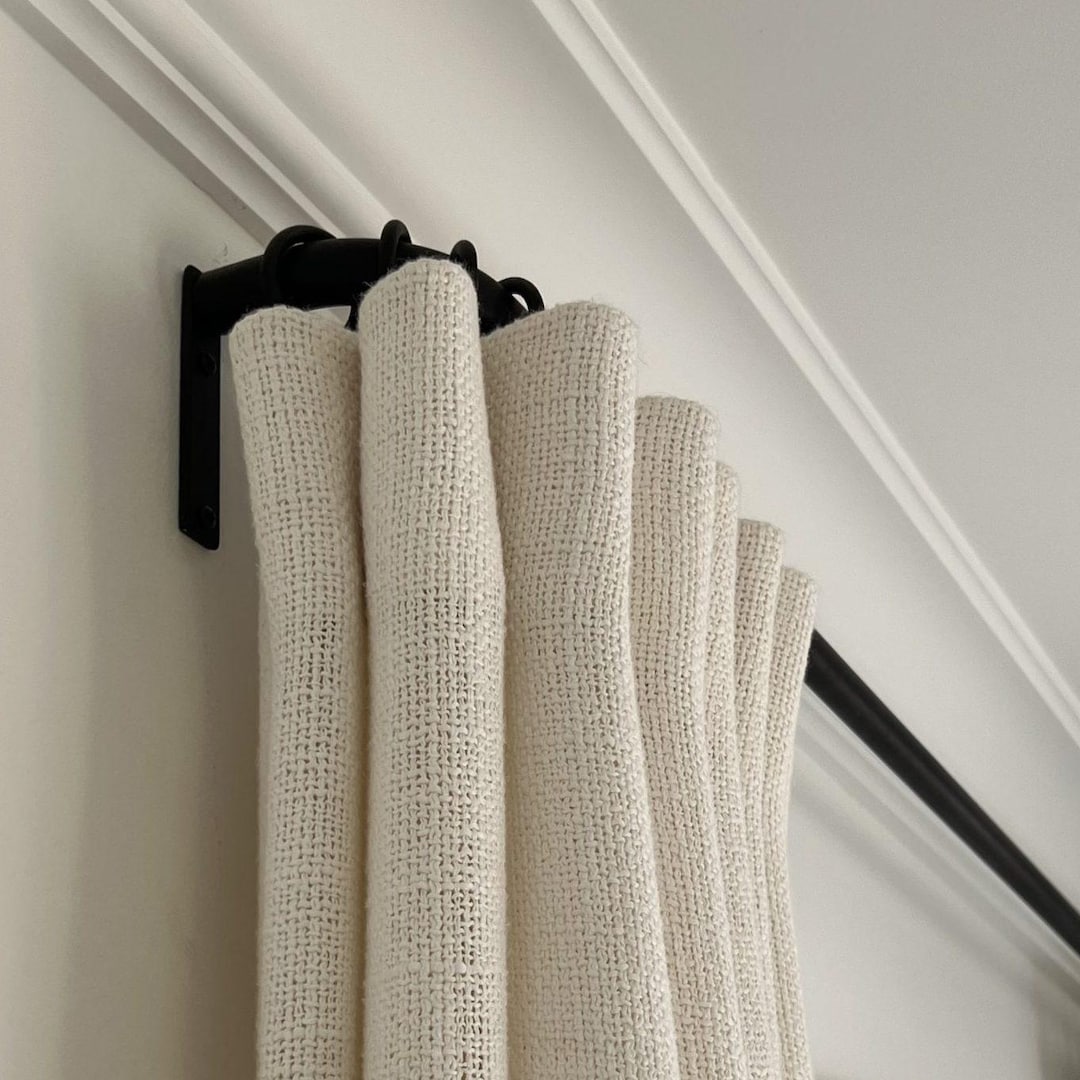 French Return Curtain Rod Set / 7/8" Diameter Rods - Etsy