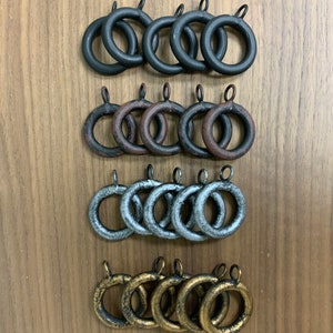 Café Curtain Ring With Welded Eyelet /iron Curtain Ring (optional Clip ...