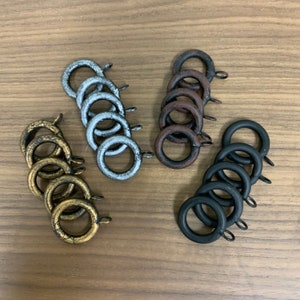 Café Curtain Ring With Welded Eyelet /iron Curtain Ring (optional Clip ...