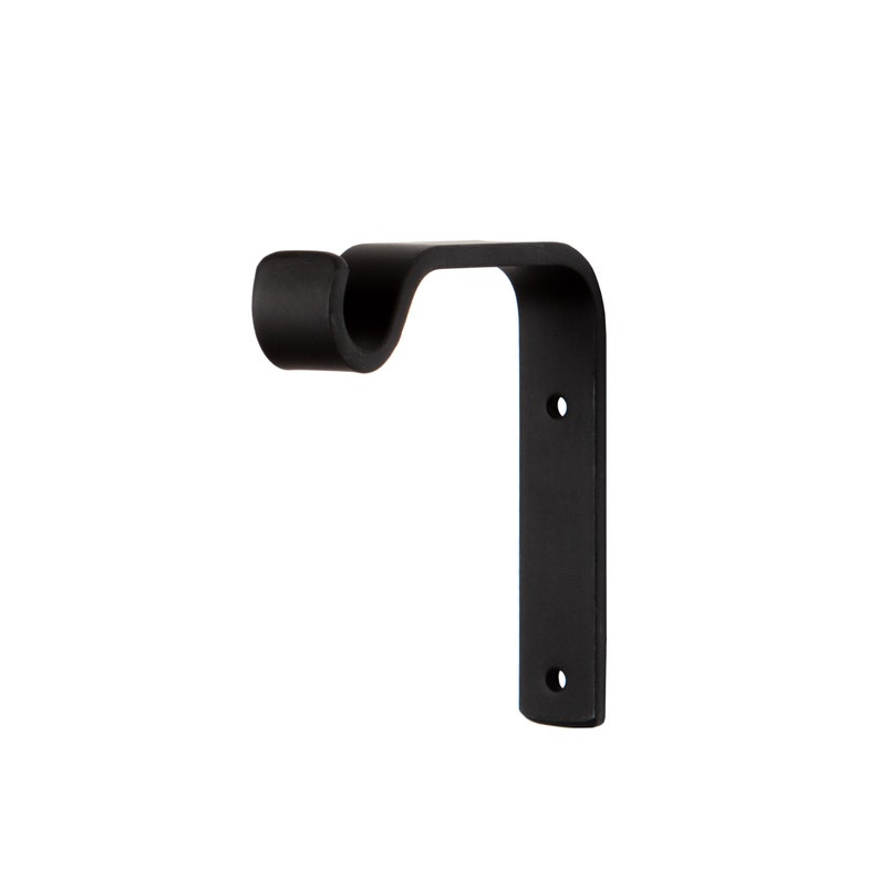 Cafe Curtain Rods With 90 Degree Return / Outside Mount / 1/2" Wrought ...