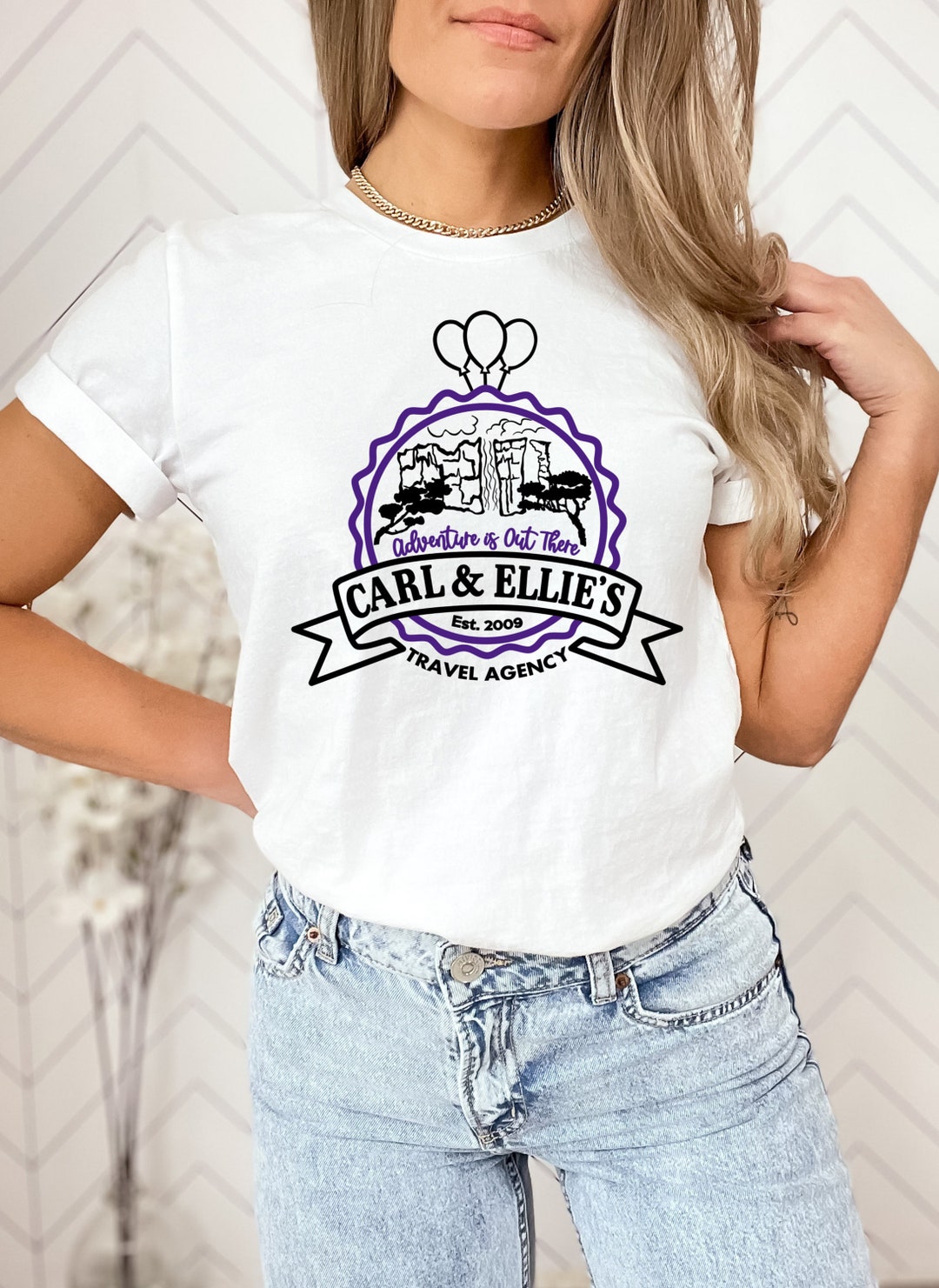 Carl and Ellie UP, Carl and Ellie, Pixar UP, Matching Disney World Tee ...