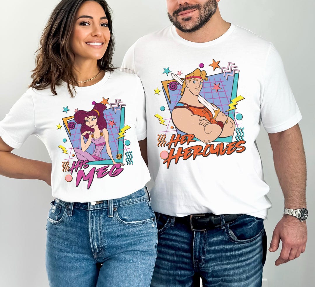 Hercules and Meg Couple Tshirts, Disney Hercules Movie Tshirt, Matching ...