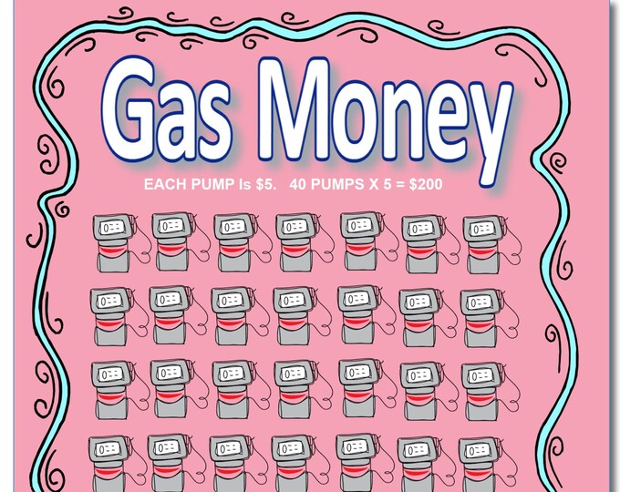 Gas Money Savings Challenge or Sink Fund Sheet - Etsy