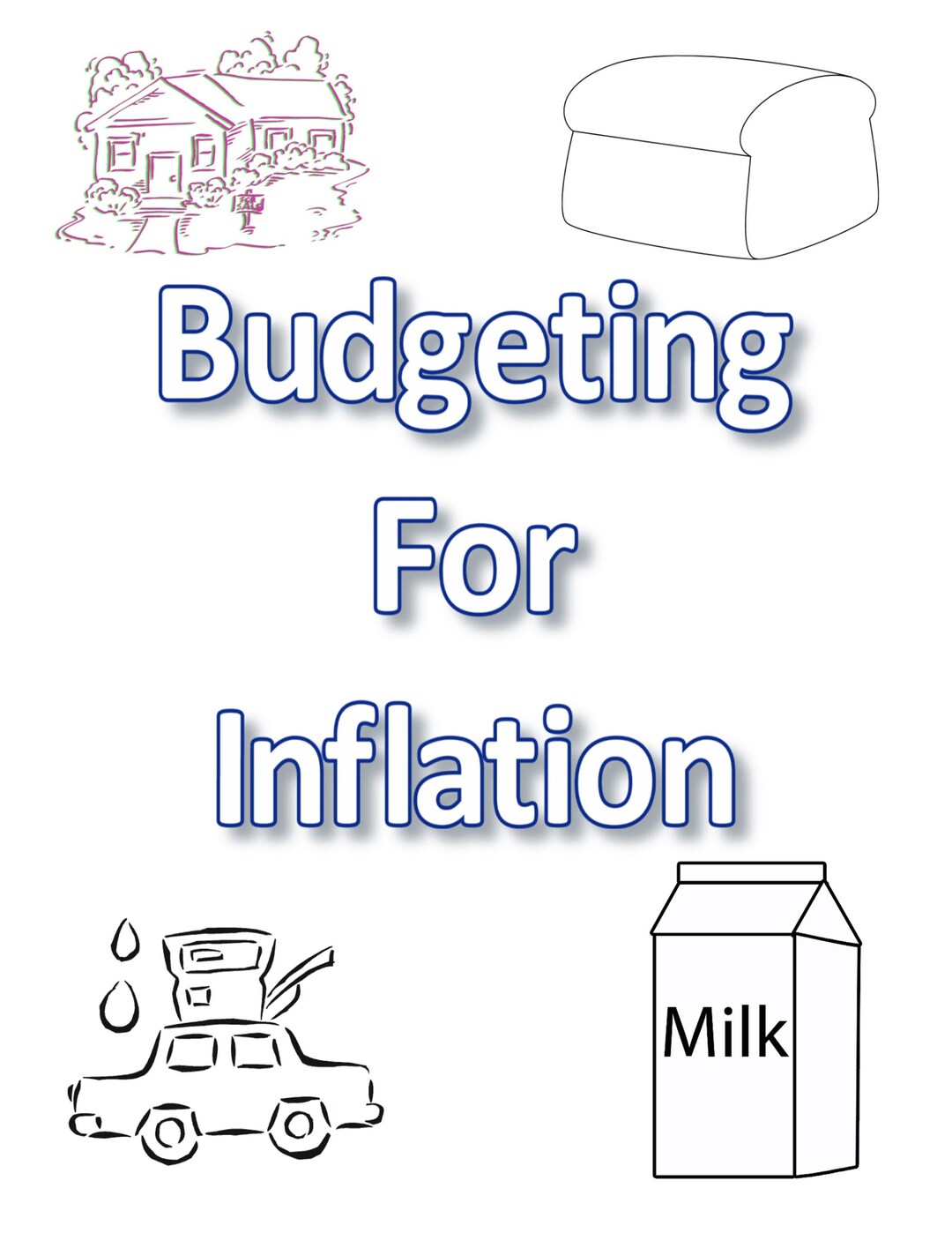 5 Page Inflation Coloring Savings Challenge or Sinking Fund - Etsy
