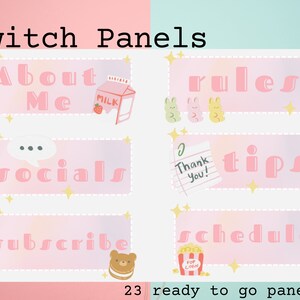 Cute Cozy Twitch Panels - Etsy