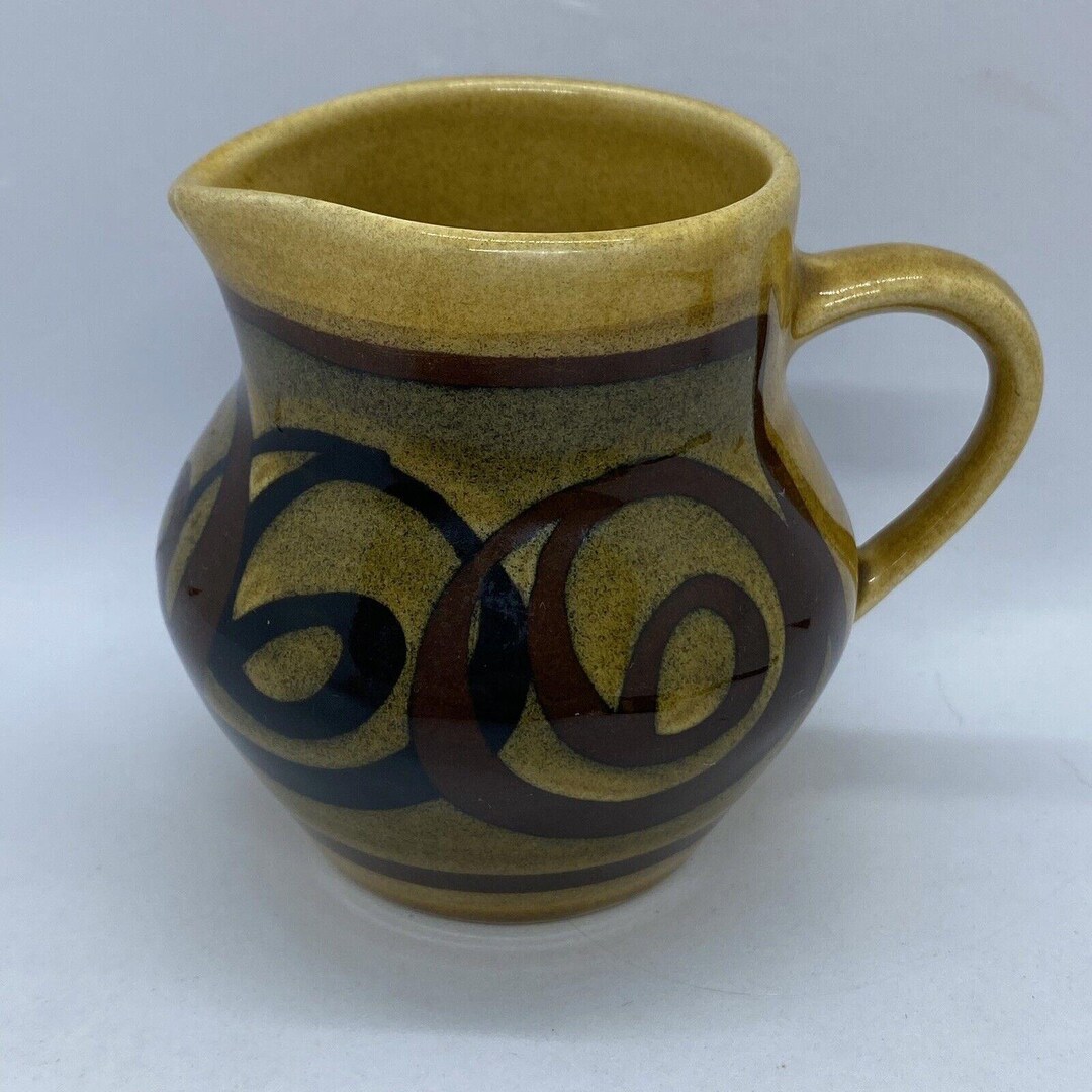 Vintage Brixham Pottery Devon Milk Jug/creamer Brown and Black - Etsy