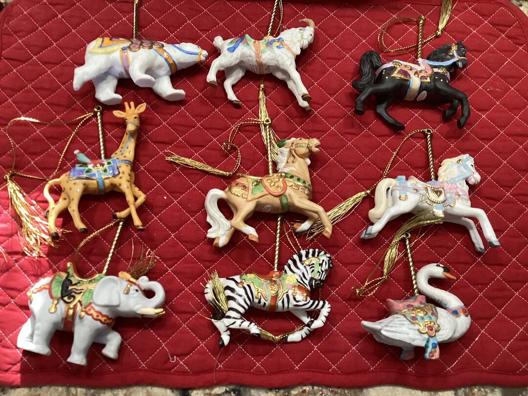 Vintage Lenox Carousel Figurine Ornaments No Box - Etsy