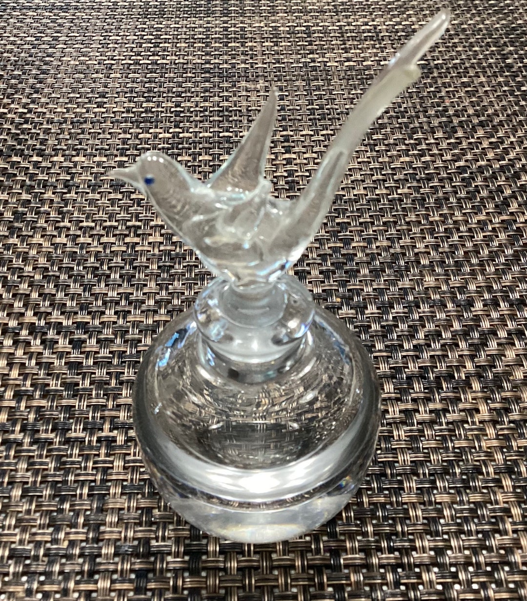 Vintage Perfume Bottle With Bird Stopper - Etsy