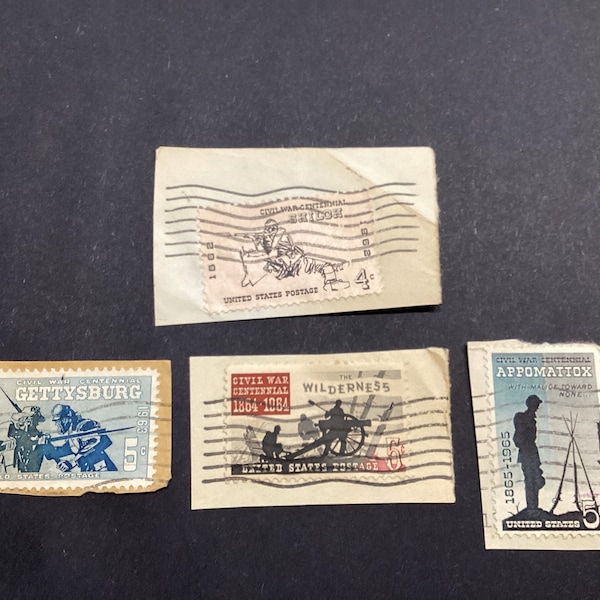 Civil War Stamp Set - Etsy