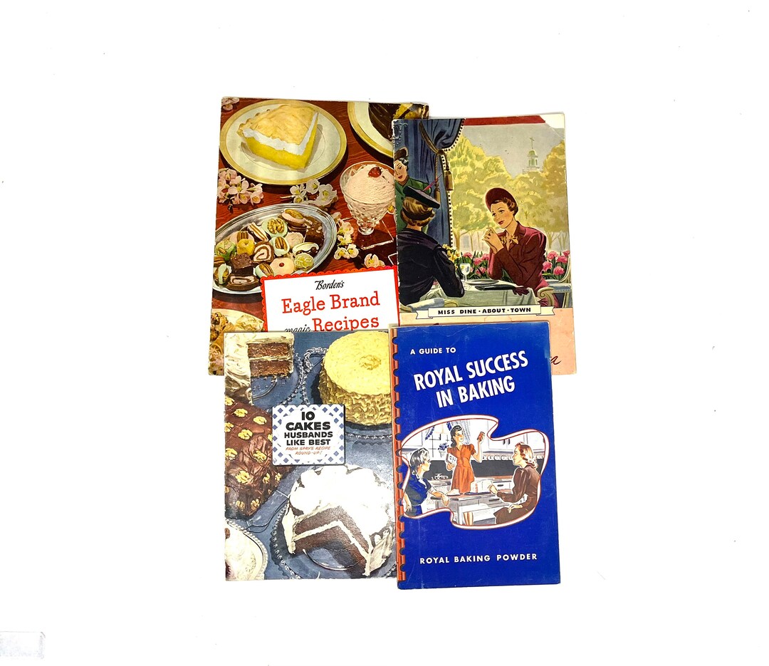 4 Vintage Recipe Books / Antique Cookbook / Vintage Cookbook / - Etsy