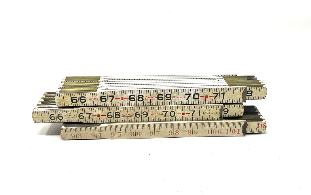 3 Lufkin Folding Rulers Vintage / Antique Folding Ruler Lufkin - Etsy