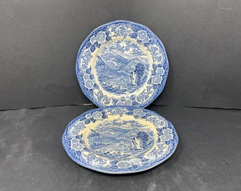 Lochs of Scotland loch Oich Dinner Plate Royal Warwick Made in England ...