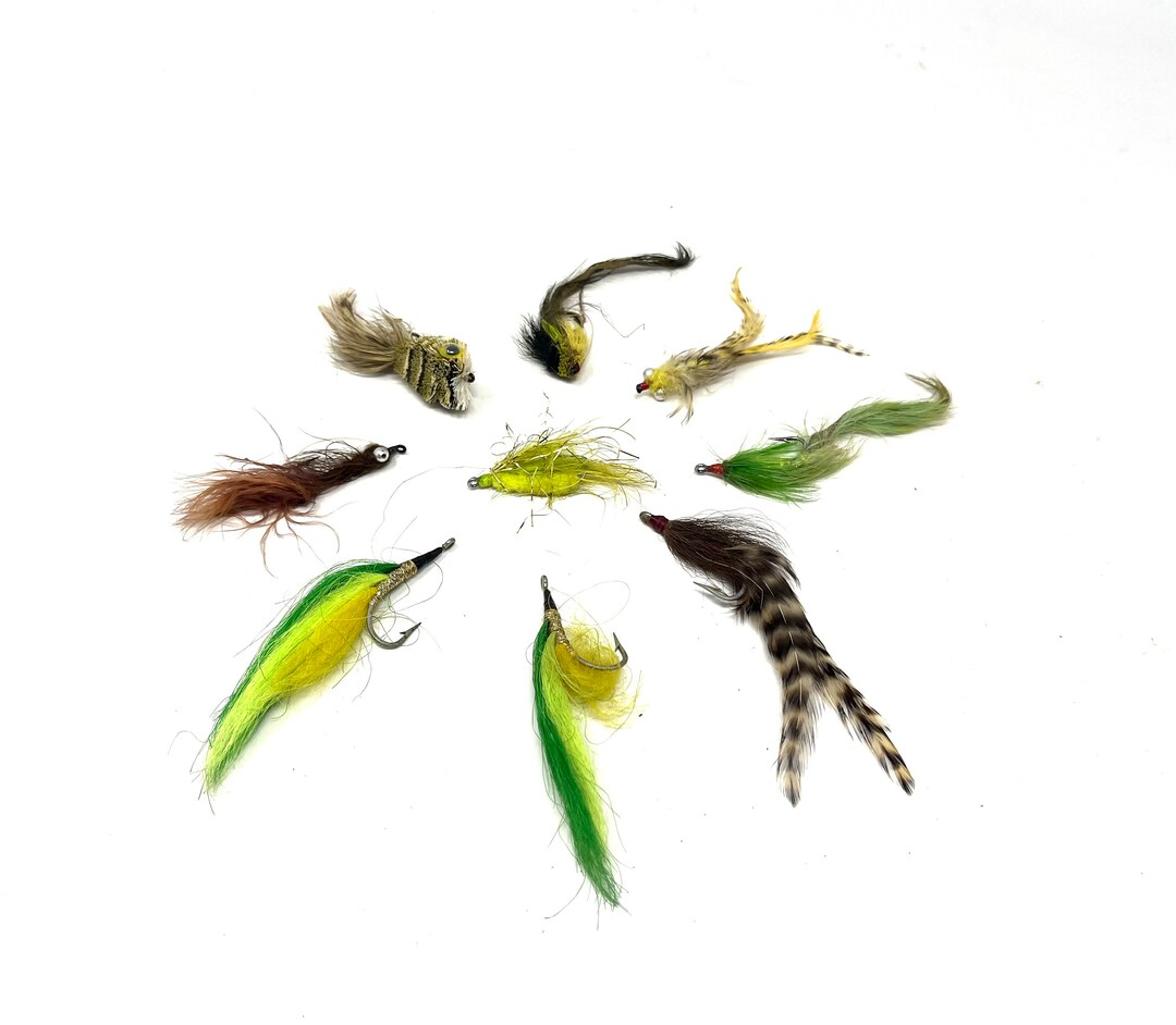 9 Vintage Dan Johnson Custom Saltwater Fishing Flies - Etsy